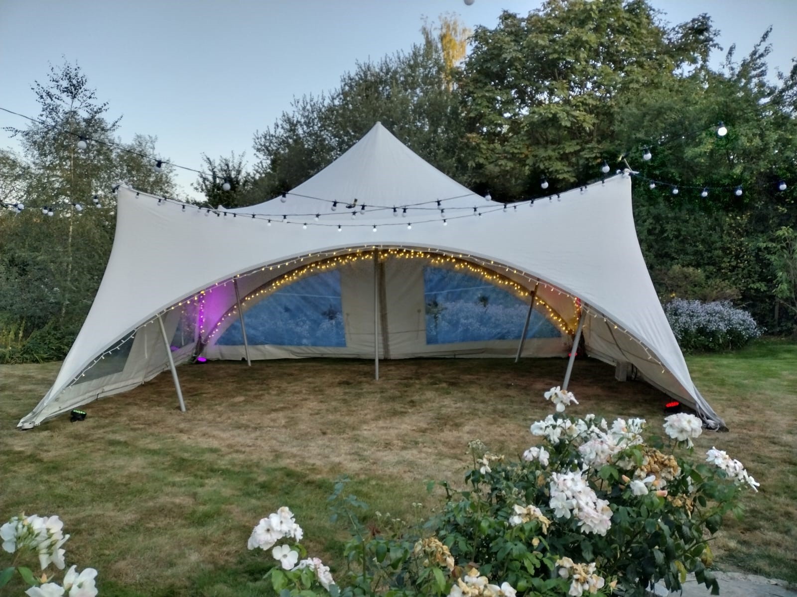 Small Trapeze Marquee: Perfect for Garden Parties - Marquee 2 Hire